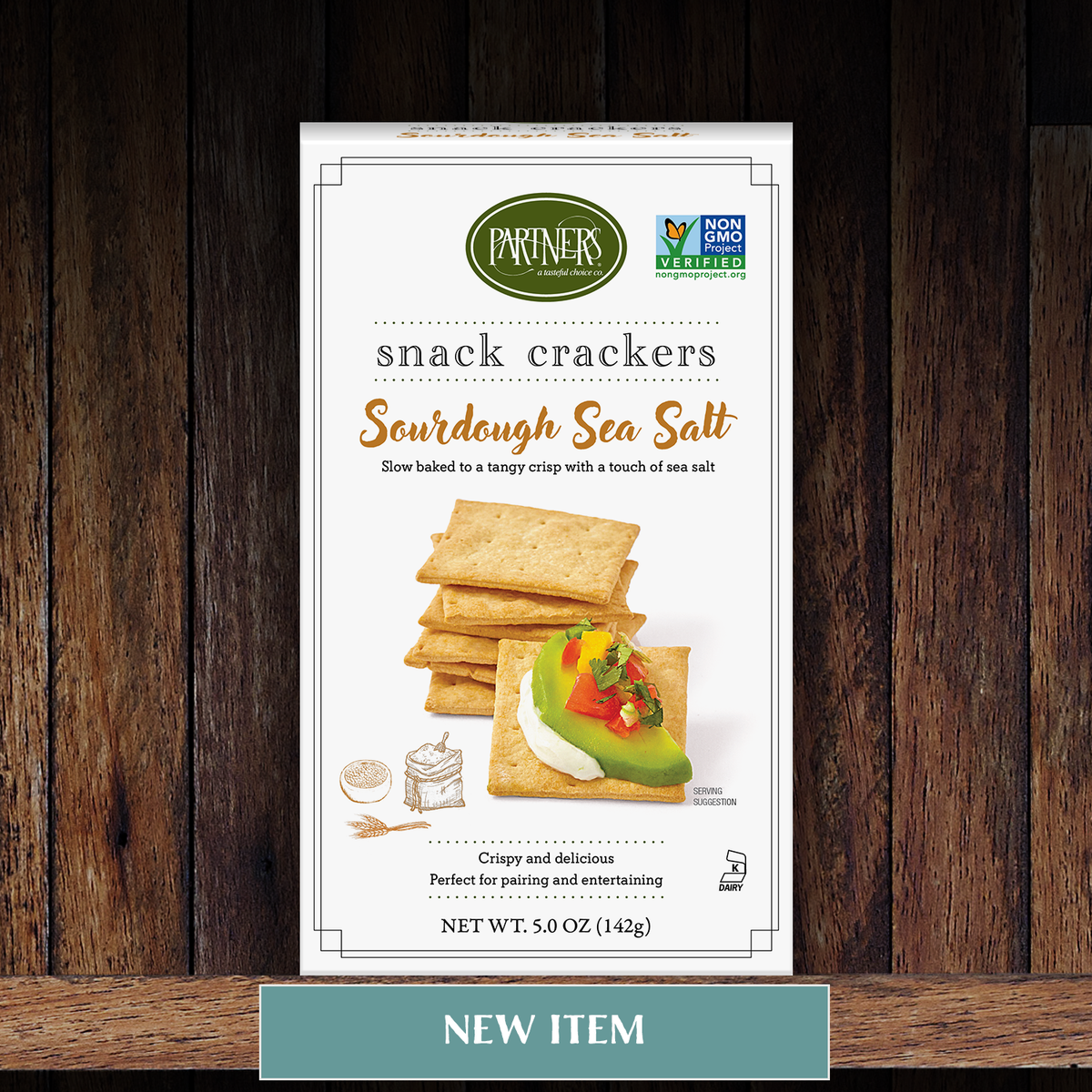 Partners : Snack Crackers : Sourdough Sea Salt – PARTNERS, A Tasteful ...