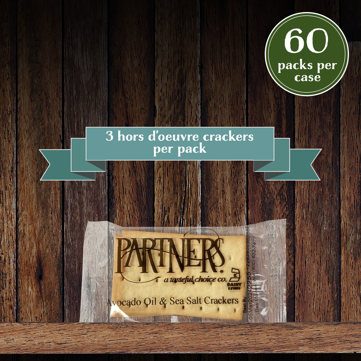 Partners : Snack Packs : Hors d'Oeuvre Crackers : Avocado Oil & Sea ...